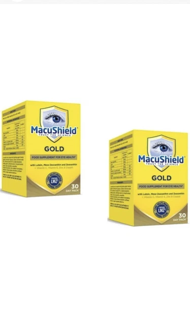 MACUSHIELD GOLD EYE Health Food Supplement Capsules Vitamin C Lutein 60 ...