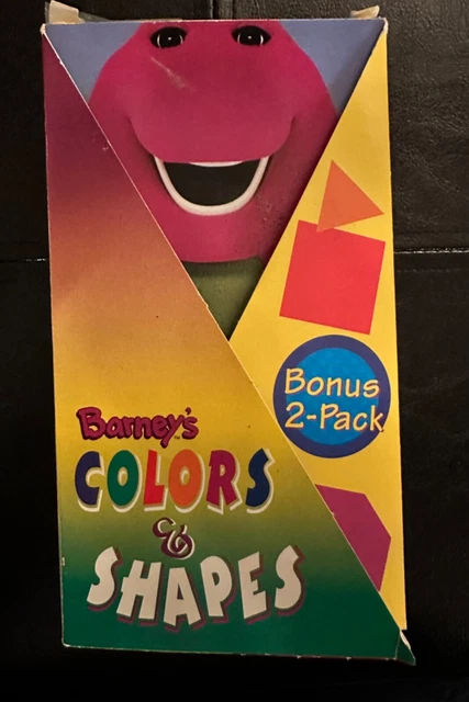 BARNEY COLORS AND Shapes VHS Bonus 2 Tape Set $20.96 - PicClick CA
