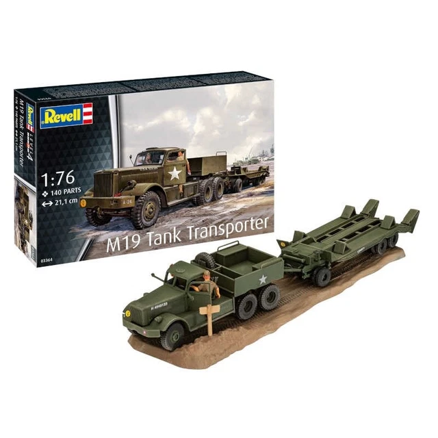 REVELL (EX MATCHBOX) 1:76 US M19 Tank Transporter Kit With Diorama £13. ...