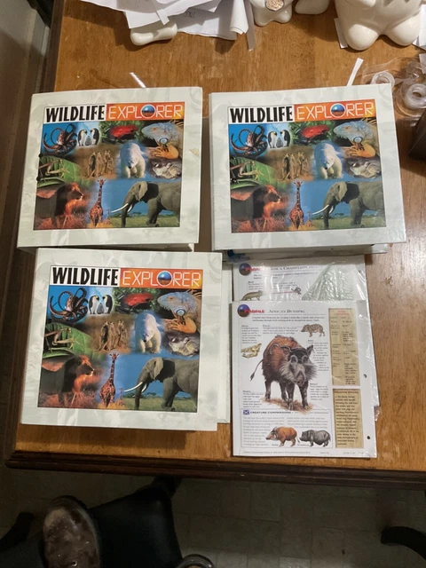 WILDLIFE EXPLORER SET of 3 Binders All Filled With Animal Fact Cards ...