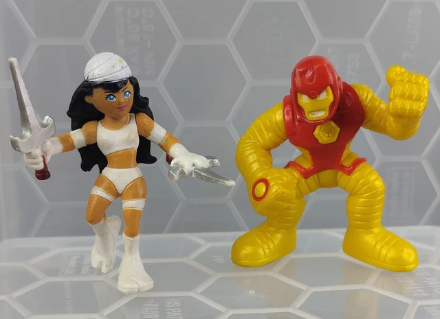 PLAYSKOOL IMAGINEXT MARVEL Hero Adventures ELEKTRA & THORBUSTER Action ...
