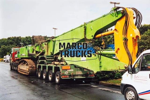 LKW FOTO MERCEDES-BENZ Actros Kranwagen Deutschland rot Max Wild #a7cr ...