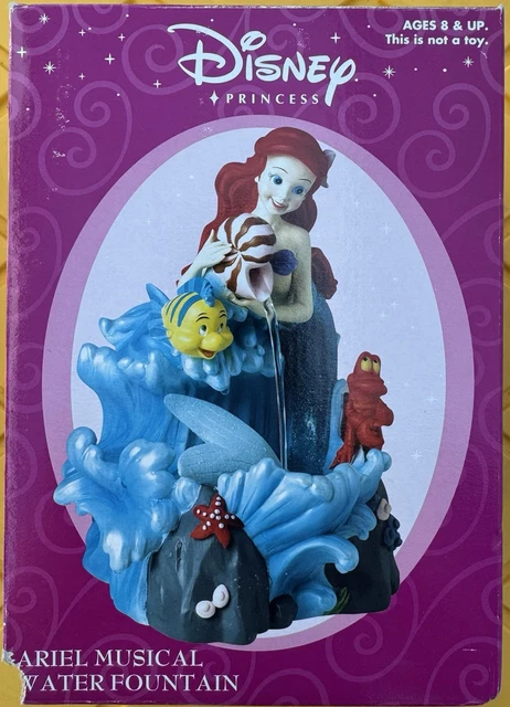 DISNEY PRINCESS ARIEL The Little Mermaid Musical Water Fountain Vintage ...