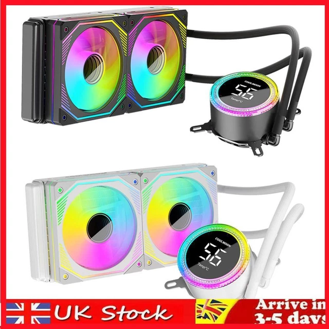 LIQUID CPU COOLER with 120mm ARGB PWM Fan Computer Water Cooler for AMD ...