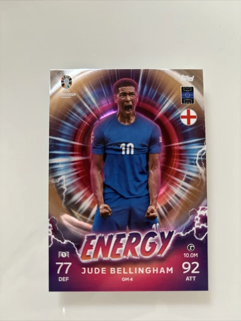 TOPPS MATCH ATTAX Euro 2024 Jude Bellingham Energy GM4 EUR 10,50 ...