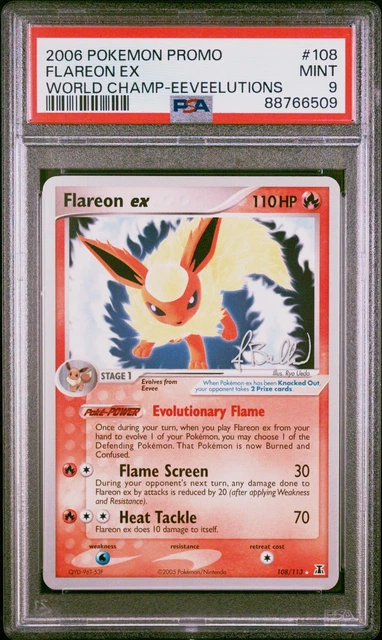 POKEMON FLAREON EX World Championships Eeveelutions / EX Delta Species ...