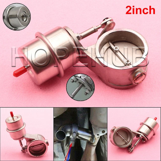 STAINLESS STEEL EXHAUST Control Valve Set Vacuum Actuator 2 INCH Style ...