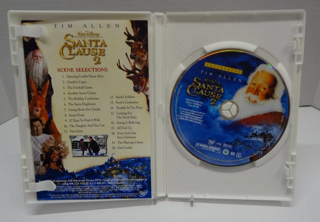THE SANTA CLAUSE 2 DVD Christmas Walt Disney Tim Allen Holiday Movie $6 ...