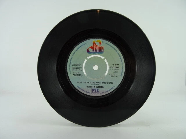 BARRY WHITE DON'T MAKE ME WAIT TOO LONG 3 (3) 2 Track 7" Single Plain ...