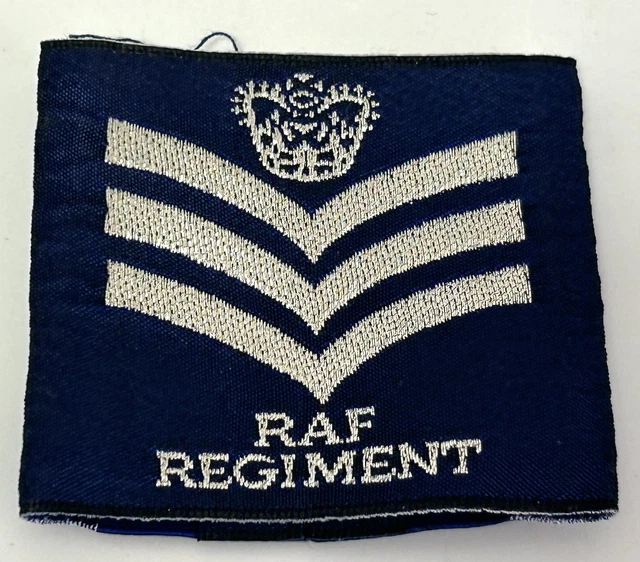 BRITISH MILITARY ISSUE RAF Regiment Flight Sergeant Rank Slide £4.99 ...