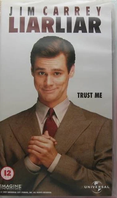 LIAR LIAR, JIM Carrey, Cert 12, Vhs-Pal Video £9.95 - PicClick UK