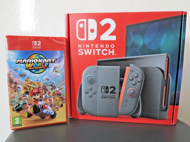 NINTENDO SWITCH 2 console + Mario Kart World *PHYSICAL VERSION* *UK ...