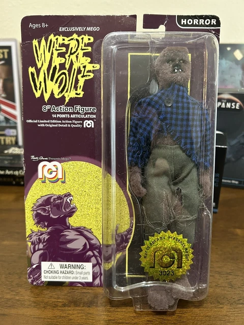 WEREWOLF FULL BODY Flocked 8” Mego Articulated Action Figure Limited ...