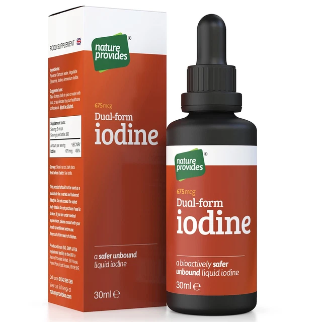 DUAL-FORM IODINE : 100% Free and Unbound Iodine/Iodide Supplement £24. ...
