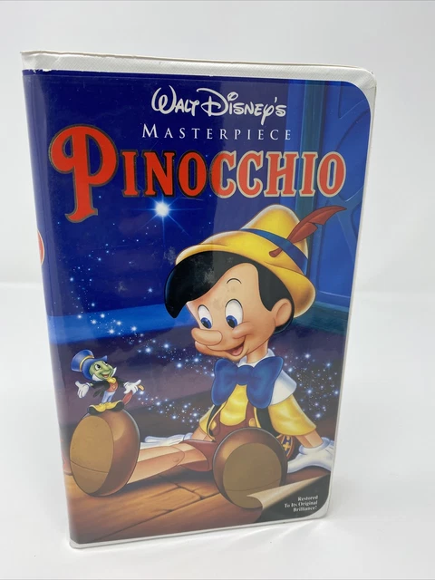 WALT DISNEY'S MASTERPIECE Pinocchio VHS 239 WHITE CLAMSHELL EUR 5,93 ...