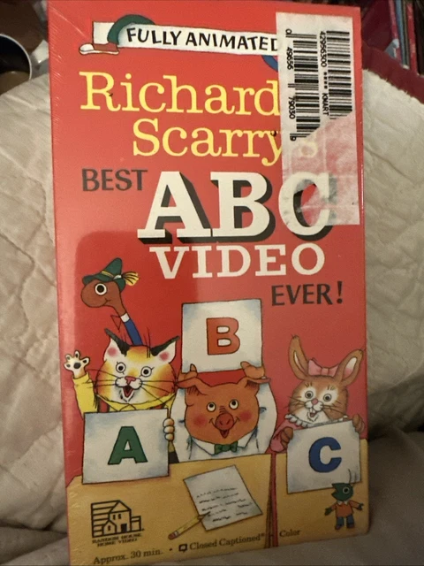 RICHARD SCARRYS BEST ABC Video Ever VHS Tape 1997 Animated Kids ...