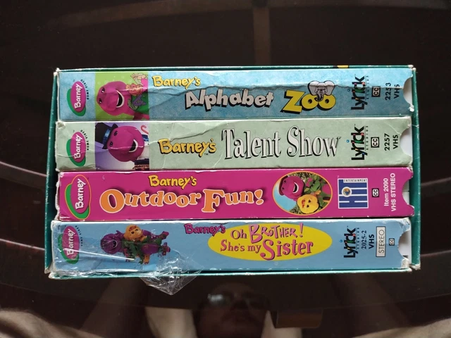 BARNEY VHS FUN-TASTIC Value Pack 4 VHS Videos Box Set ***Read ...