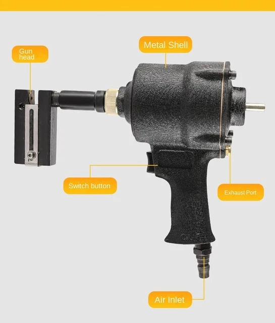PNEUMATIC PUNCH GUN Metal Iron Plate Round Hole Punching machine Air ...