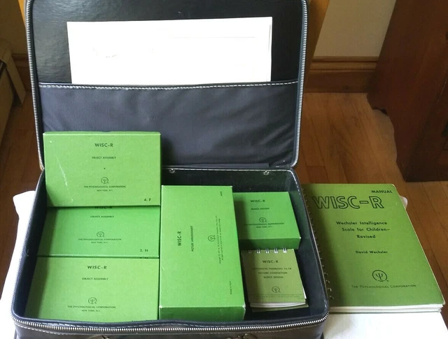 1974 WISC-R VINTAGE Wechsler Intelligence Scale For Children- Revised ...