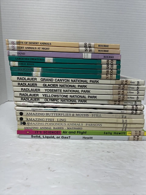 ELEMENTARY HOMESCHOOL, LOT of 20,5 Different Sets, Science,History,Art ...