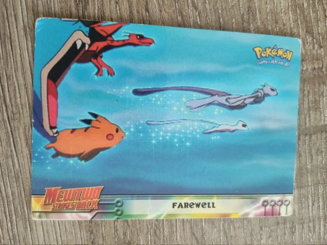 POKÉMON TOPPS CARD game jeu carte mewtwo strikes back farewell 39 EUR 10,00 - PicClick FR