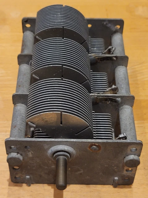 450PF AIR SPACED variable capacitor - triple gang £50.64 - PicClick UK