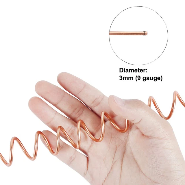 COPPER WIRE ROUND Solid Bare or Non Tarnish 0.2 0.3 0.4 0.5 0.6 0.8 1 1 ...