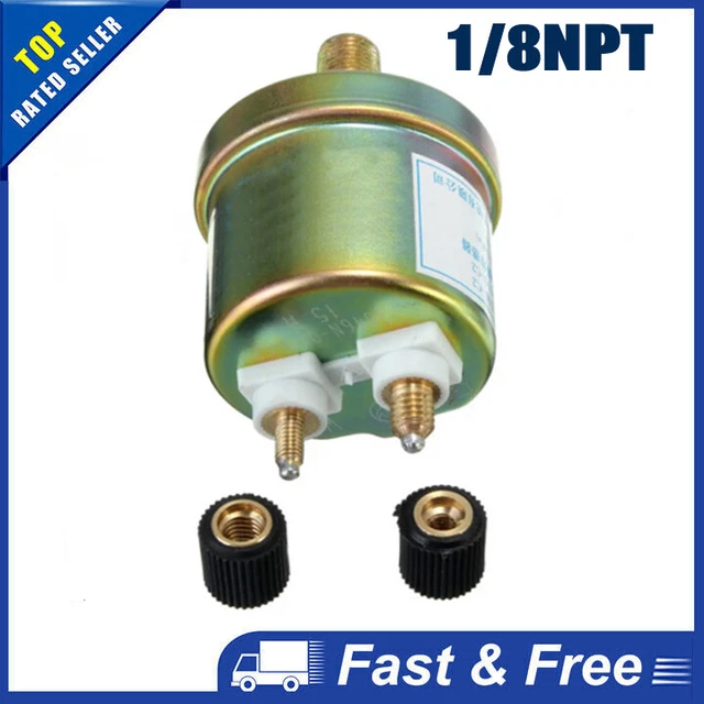 OIL PRESSURE SENSOR Engine 1/8 NPT Oil Pressure Switch Gauge Sender Sending Unit £9.98 - PicClick UK