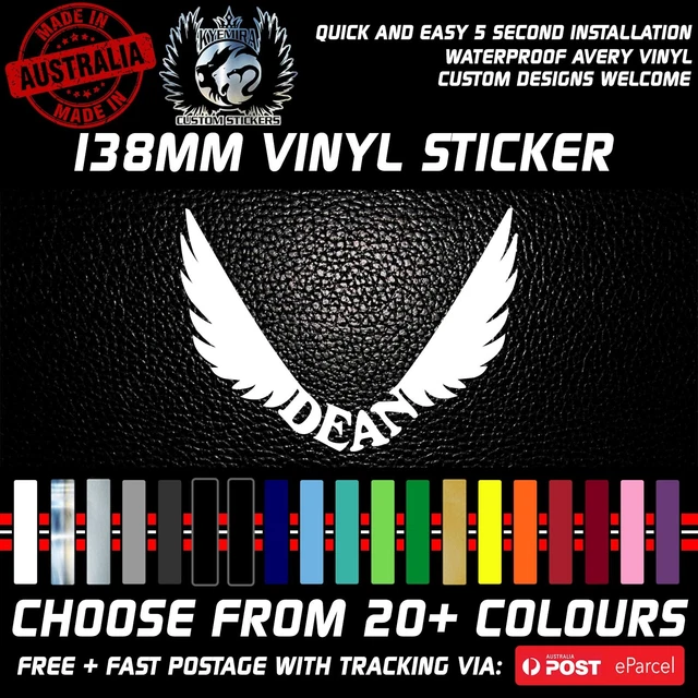 DEAN GUITAR LOGO vinyl Sticker Decal 100mm Tall 20+ Colours $7.99 ...