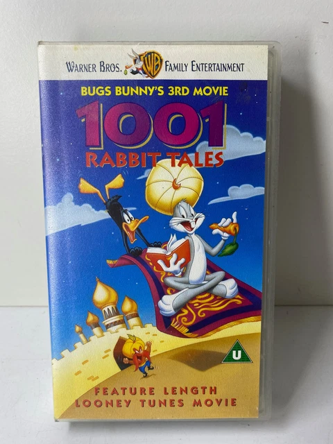 1001 RABBIT TALES: Bugs Bunny's 3rd Movie On VHS Video Cassette Tape £ ...