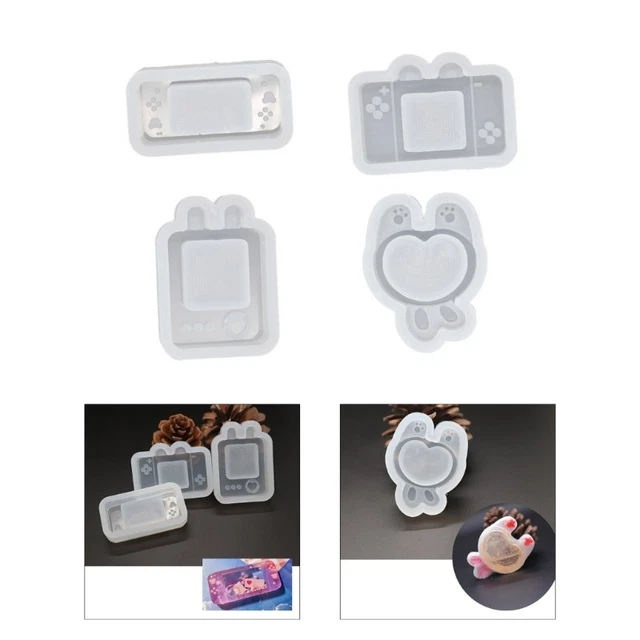 RABBIT KEYCHAIN MOLDS Resin Shaker Mould Game Quicksand Mold DIY ...
