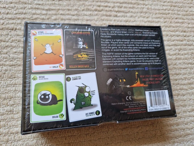 NUOVO CON SCATOLA *Exploding Kittens* edizione NSFW gioco di carte per ... NUOVO CON SCATOLA *Exploding Kittens* edizione NSFW gioco di carte per ...