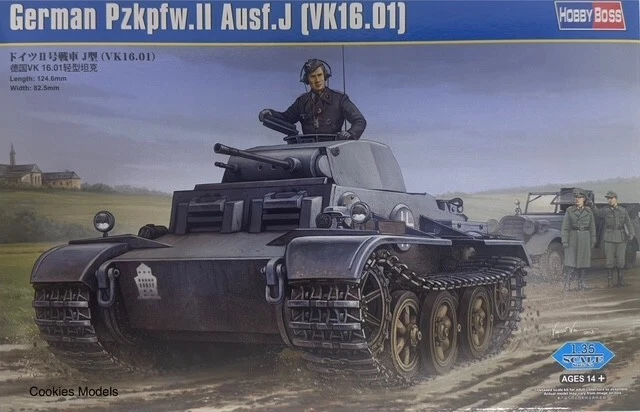 HOBBYBOSS GERMAN PZKPFW.II Ausf.J (VK16.01) 1/35 Scale Model Kit 83803 ...