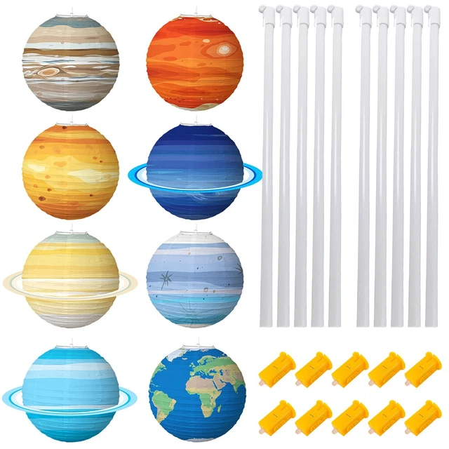 ENSEMBLE DE 8 lanternes suspendues syst??me solaire accrocheuses lanternes suspe EUR 43,99 ...