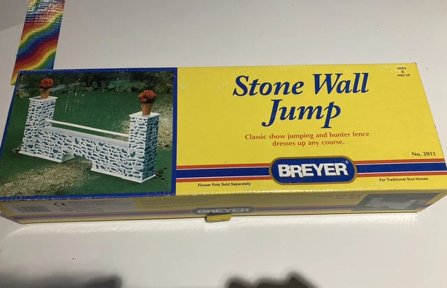 BREYER STONE WALL Jump Traditional Series Model 2011 Rare Discontinued ...