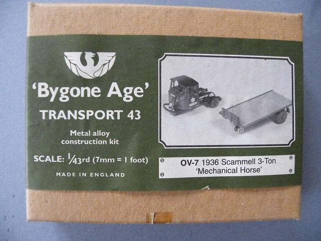 BOXED BYGONE AGE Metal 7mm Scale O Kit OV-7 - Scammell 3T Mechanical ...