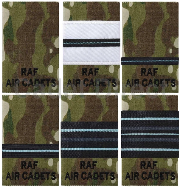RAF AIR CADETS Officers Rank Slides, MTP £6.95 - PicClick UK