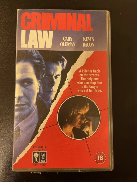 CRIMINAL LAW (VHS) 1988 Gary Oldman, Kevin Bacon Rare Movie, Small Box ...