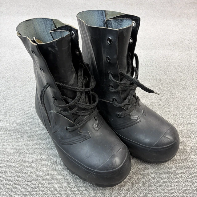VINTAGE ARMY BOOTS Mens 8 XW Extreme Cold Winter Snow Mickey Mouse ...