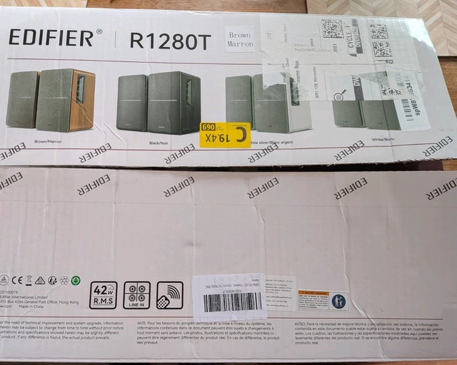 EDIFIER R1280T 2.0 RMS Speakers 42W Brown/Maroon £55.00 - PicClick UK