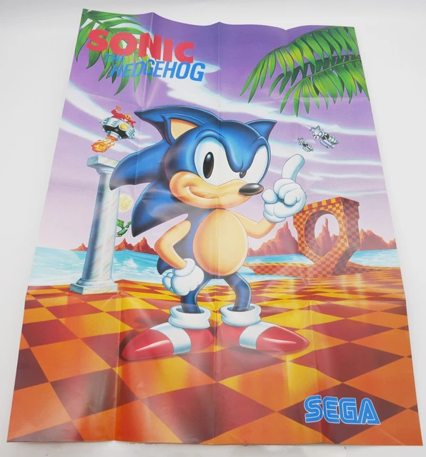 SONIC THE HEDGEHOG Poster Sega mega Drive EUR 14,90 - PicClick DE
