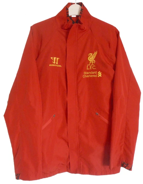 LIVERPOOL FC RED Anthem Training Jacket c. 2012 Warrior size S LFC ...