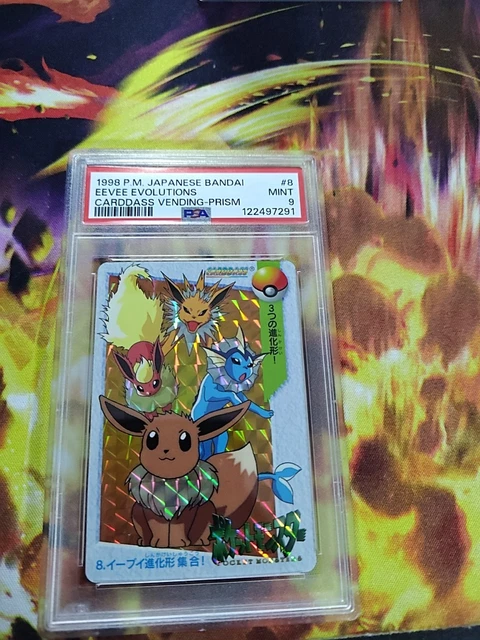 POKEMON: EEVEE EVOLUTIONS PRISM Bandai Carddass Anime 1998 Japanese ...