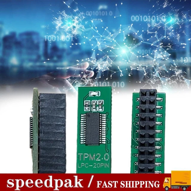 MODULO TPM2.0 20 pin LPC TPM 2.0 piattaforme attendibili autentico U8G1 ...