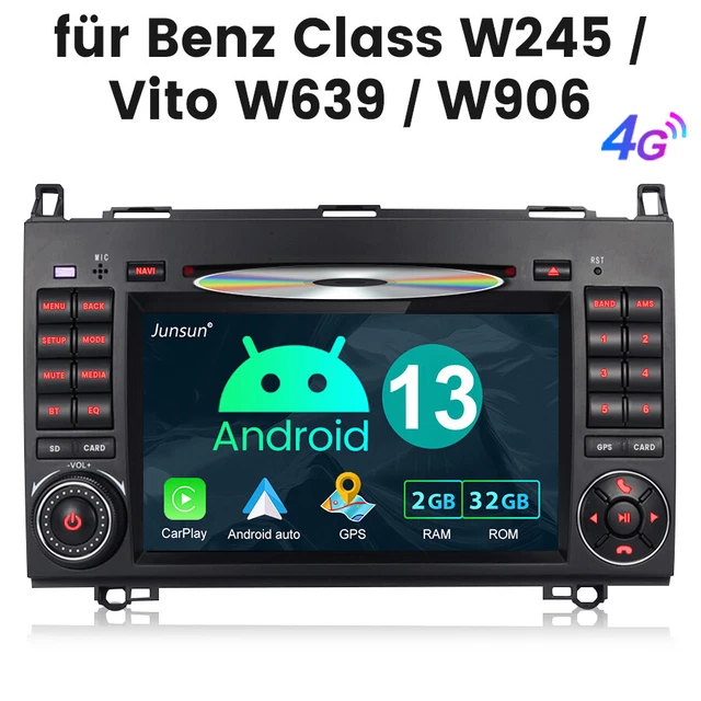 AUTORADIO ANDROID 13.0 GPS Navi Für Mercedes Benz A/B Klasse Sprinter Vito W639 EUR 219,99 ...