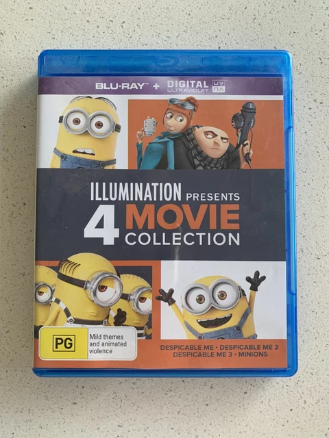 DESPICABLE ME 1-3 & Minions Family Animated Movies Blu-ray Collection ...