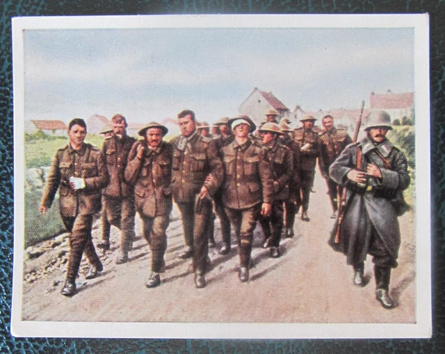 GERMAN CIGARETTE CARD Post Ww1 military pictures Prisoners of War £2.95 ...