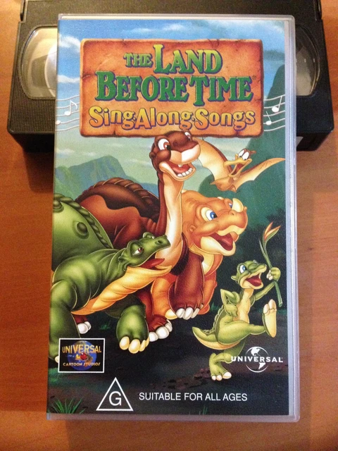THE LAND BEFORE Time Sing Along Songs Vhs Video Pal~ A Rare $39.90 ...