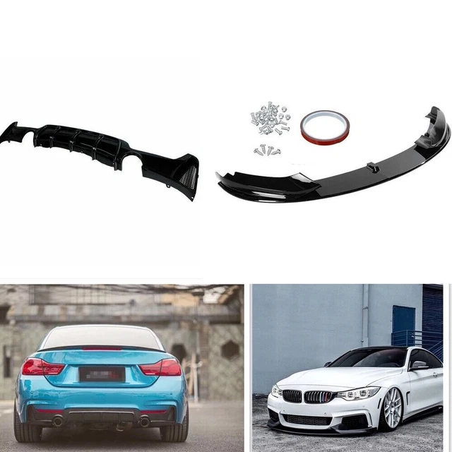 FRONT BUMPER SPOILER Rear Diffuser Lip For 2014 2015-2020 BMW 4 Series ...