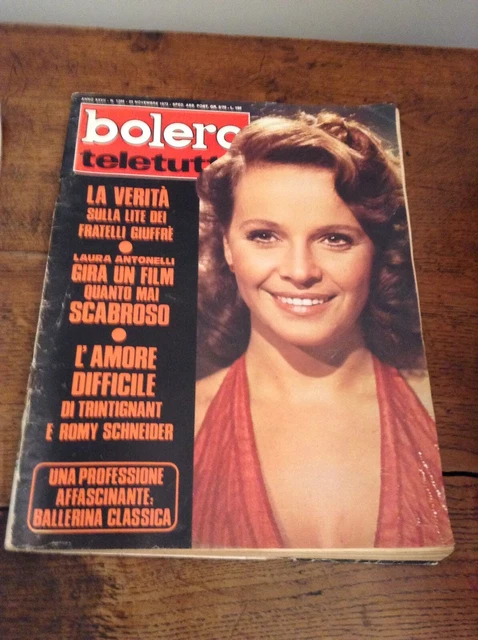 BOLERO TELETUTTO N°1386 1973 Laura Antonelli Don Lurio Corrado Pani ...